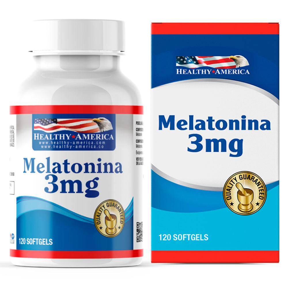 Melatonina Healthy America - Suplemento natural para sueño reparador ...